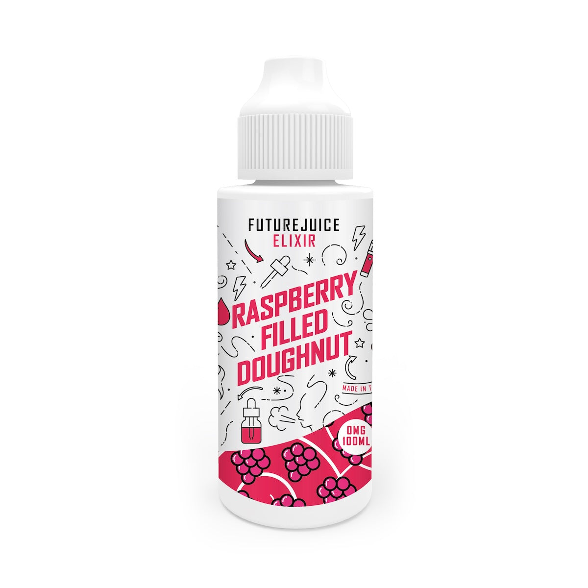 Future Juice Elixir - Raspberry Filled Doughnut 100ml – Mix Labs UK Ltd